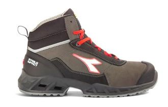 Diadora Utility Chaussures de s&eacute;curit&eacute; Hautes Shark Stab IMP Leat S3S FO SR SC ESD - Noir/Rouge Fluo 43 - Chaussures de s&eacute;curit&eacute;