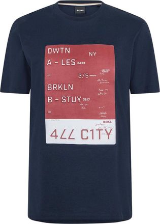 HUGO BOSS T-Shirt f&uuml;r Herren, Baumwolle (Dunkelblau)