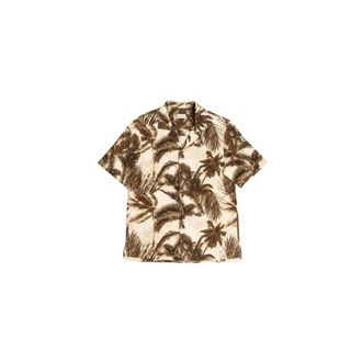 Moncler Homme, Chemises, Multicolore, Taille: S Chemise &agrave; Manches Courtes avec Imprim&eacute; Palmiers