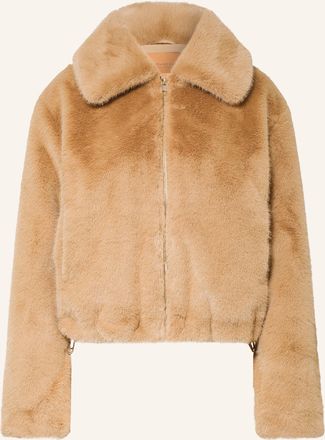 Rich & Royal Kunstfell-Jacke beige