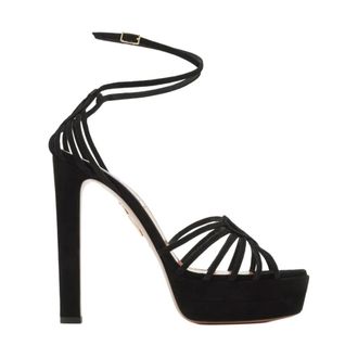 Aquazzura Sweetheart Sandal Plateau 130 - - Shoes - Damen - Schwarzk - 37 EU