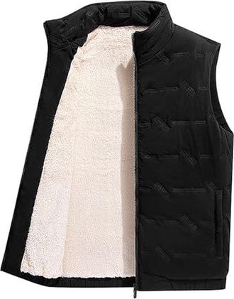 Generic Sweat-shirt homme et hiver coton d&eacute;contract&eacute; chaud fermeture &eacute;clair capuche amovible sans manches vacances plein air gilet veste manteau d&eacute;bardeur den