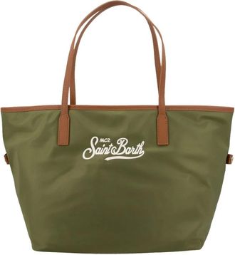 MC2 Saint Barth Femme, Sacs, Vert, Taille: ONE Size Nylon Tote Bag