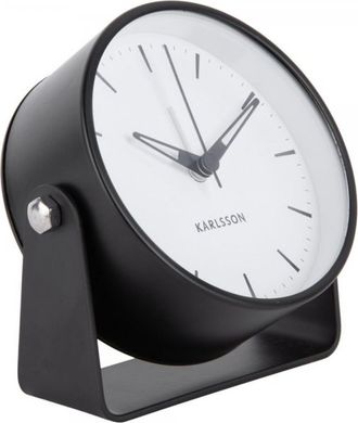 Karlsson [DL] Alarm Clock Calm Metal Black