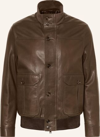 Brioni Lederblouson The 75th Blouson gruen