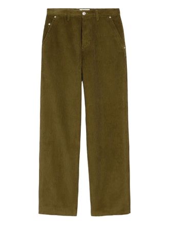 Ami Cordhose mit lockerem Schnitt - Grün