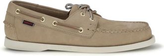 Sebago Portland Nubuck Docksides Mocassins - Femme - Chaussures - Beige - Taille: 36 1/2 EU