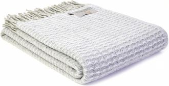 Tweedmill Tweedmill Textiles Überwurf, 100 % Schurwolle, Treetop Gletscher