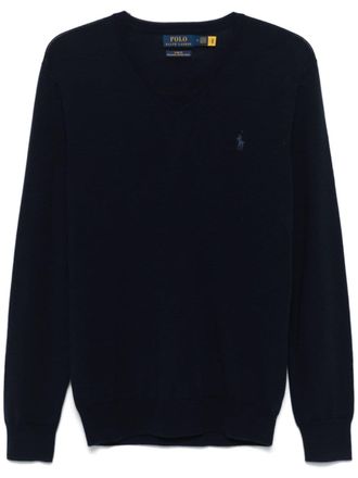 Polo Ralph Lauren Pullover mit Polo Pony - Blau