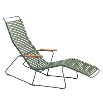 Houe Transat inclinable Click - Vert - Bambou - Designer Henrik Pedersen