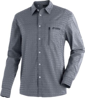 Maier Sports Herren Mats Hemd, Grey Check, 48