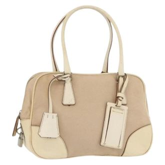 Prada Sac &agrave; main Pre-owned - Femme - Pre-owned - Beige - Taille: ONE Size