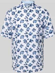 Olymp Level 5 Regular Fit Leinenhemd mit Haifischkragen