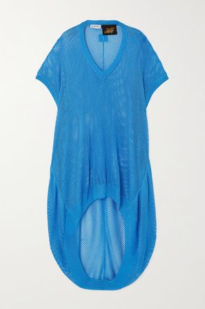 Loewe + Paulas Ibiza Kleid Aus Mesh - Blau