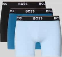 HUGO BOSS Slim Fit Boxershorts aus Baumwoll-Mix im 3er-Pack Modell POWER