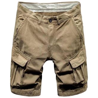 Generic Cargoshorts Herren Sommer, Cargo Jeans Stretch Kurz, Chino Cargohose Herren mit Multi Taschen Baumwolle Einfarbig Bermuda Shorts Atmungsaktiv Freizeit
