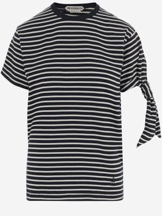 J.W.Anderson Womens T-Shirt Striped Cotton Multicolour T-Shirts & Jerseys