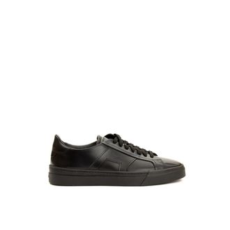Santoni Double Buckle Sneaker - - Shoes - Herren - Schwarzk - 39 1/2 EU