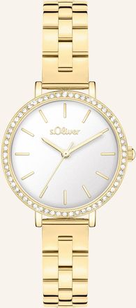 s.Oliver S.Oliver Armbanduhr Aus Edelstahl gold