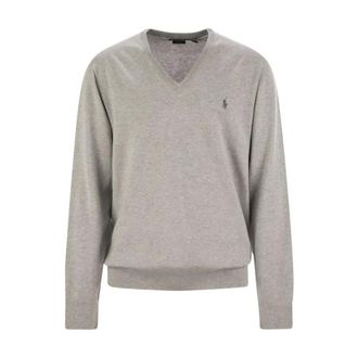 Polo Ralph Lauren Homme, Pulls, Gris, Taille: 2XL Pull en coton Pima