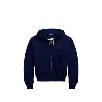 Polo Ralph Lauren Hoodie &agrave; capuche zipp&eacute; en coton m&eacute;lang&eacute;