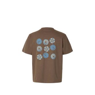Selected T-shirt imprim&eacute; &agrave; col rond en coton