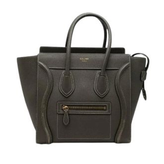 Celine Pre-owned Luggage Micro Shopper Leder Handtasche - - Pre-owned - Damen - Grau - ONE SIZE