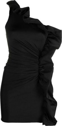 Amen Femme, Robes, Noir, Taille: 40 FR Mini-robe asym&eacute;trique