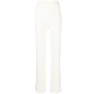 &Aacute;eron Beige Ribbed Straight Casual Jeans - - Trousers - Damen - Beige - XS