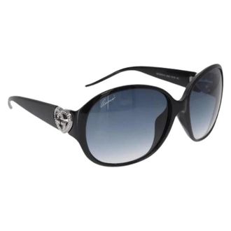 Gucci Lunettes de soleil en ac&eacute;tate doccasion - Femme - Pre-owned - Noir - Taille: ONE Size