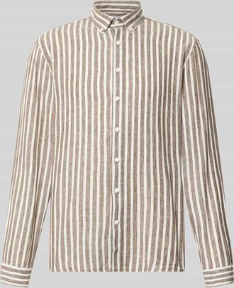 Lindbergh Relaxed Fit Freizeithemd mit Button-Down-Kragen