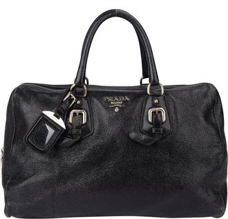 Prada Crossbody Bags - Prada Shimering Leather City Handbag - Gr. unisize - in Schwarz - f&uuml;r Damen