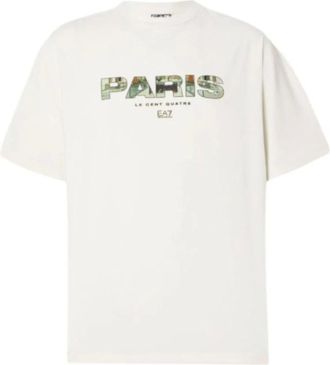 Emporio Armani Emporio Armani Ea7, Homme, Tops, Blanc, Taille: L T-shirt à manches courtes