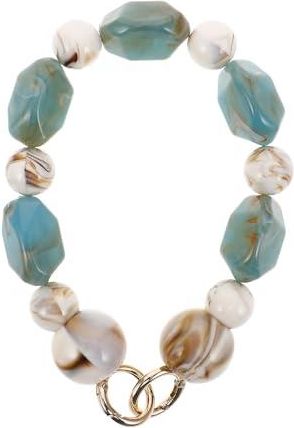 UPKOCH Cha&icirc;ne de Sac Vintage Acrylique Anse Perles &agrave; Main Peinte Main Bandouli&egrave;re Courte pour Sac &agrave; Bandouli&egrave;re Femme