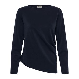 MY ESSENTIAL WARDROBE Haut &agrave; manches longues - Femme - Tops - Bleu - Taille: 42 FR