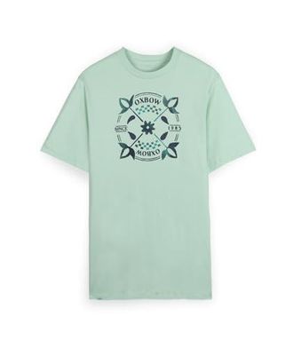Oxbow Tee-shirt manches courtes SUNFADED Ete 2026 Manches courtes, Col rond, Motif sur lavant
