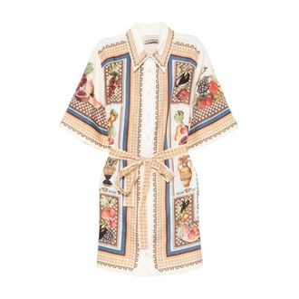 Alemais Femme, Robes, Multicolore, Taille: 36 FR Straight Mini Shirtdress