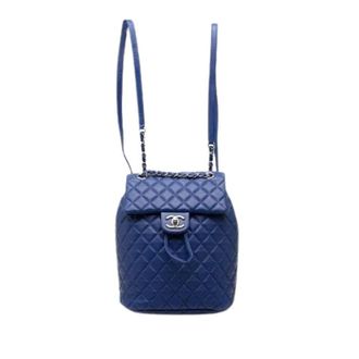 Chanel Pre-owned Matelasse Lambskin Backpack - - Pre-owned - Damen - Blau - ONE SIZE