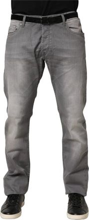 Gianfranco Ferre Homme, Jeans, Gris, Taille: W38 Jean Droit Taille Moyenne