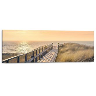 Reinders Wandbild, Weg zum Strand, Schlafzimmer, Bilder, Wanddeko, Room Decor, MDF, Beige, 30 x 90