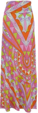 Pucci Femme, Jupes, Multicolore, Taille: 40 FR Maxi Skirt