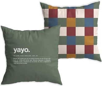 UO Yayo Definition Kissenbezug, 45 x 45 cm, weich und bequem. Material: 100% Baumwolle. Originelles Geschenk zum Vatertag