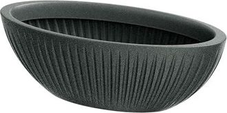 Prosperplast Blumentopf Latia, oval, 58 x 24 x 20 cm, Graphit Granit