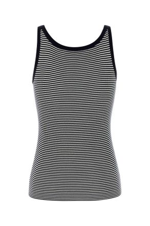 Prada Womens Embroidered Recycled Silk Tank Top Multicolor Sweater