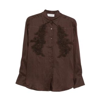 Ermanno Scervino Damen, Blusen & Hemden, Braun, SGr&ouml;&szlig;e