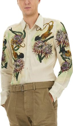 Dries Van Noten Printed Shirt - Powder