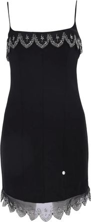 Staud robe courte Colette à ornements - Noir