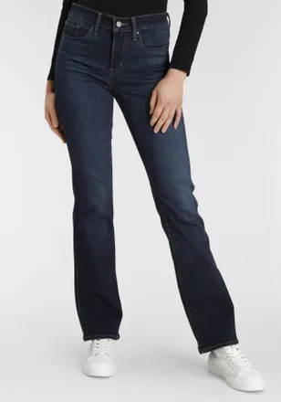Levi's Bootcut-Jeans LEVIS 315 Shaping Boot, Damen, Gr. 29, Länge 34, blau (rinsed deim), Denim/Jeans, Obermaterial: 60% Baumwolle, 23% Viskose, 16% Polyeste
