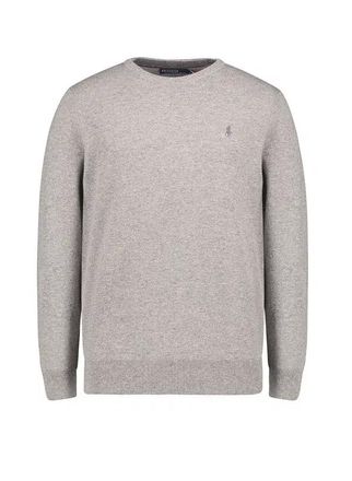Polo Ralph Lauren Herren Pullover grau Wolle unifarben