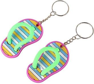Generic Porte-cl&eacute;s pour femme - Tongs - Pour sac &agrave; dos, sac &agrave; main, bagages, excellent cadeau danniversaire, Luau, plage, f&ecirc;te &agrave; la piscine - Remplissage de s